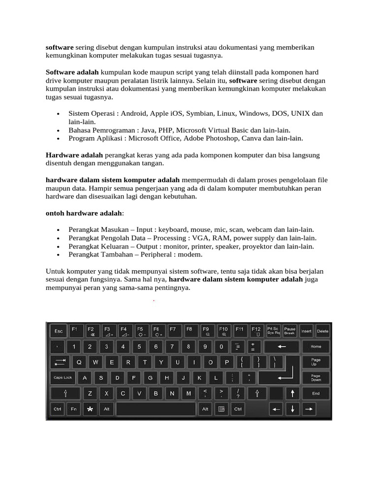 Kumpulan Instruksi dan Fungsi Software | PDF