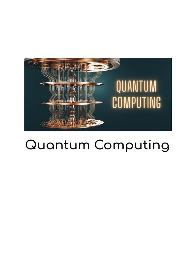 Quantum Computing | PDF | Quantum Computing | Quantum Entanglement Quantum Computing | PDF | Quantum Computing | Quantum Entanglement