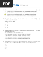 Grade 12 Chem Remedial Worksheet | PDF | Acid | Ph
