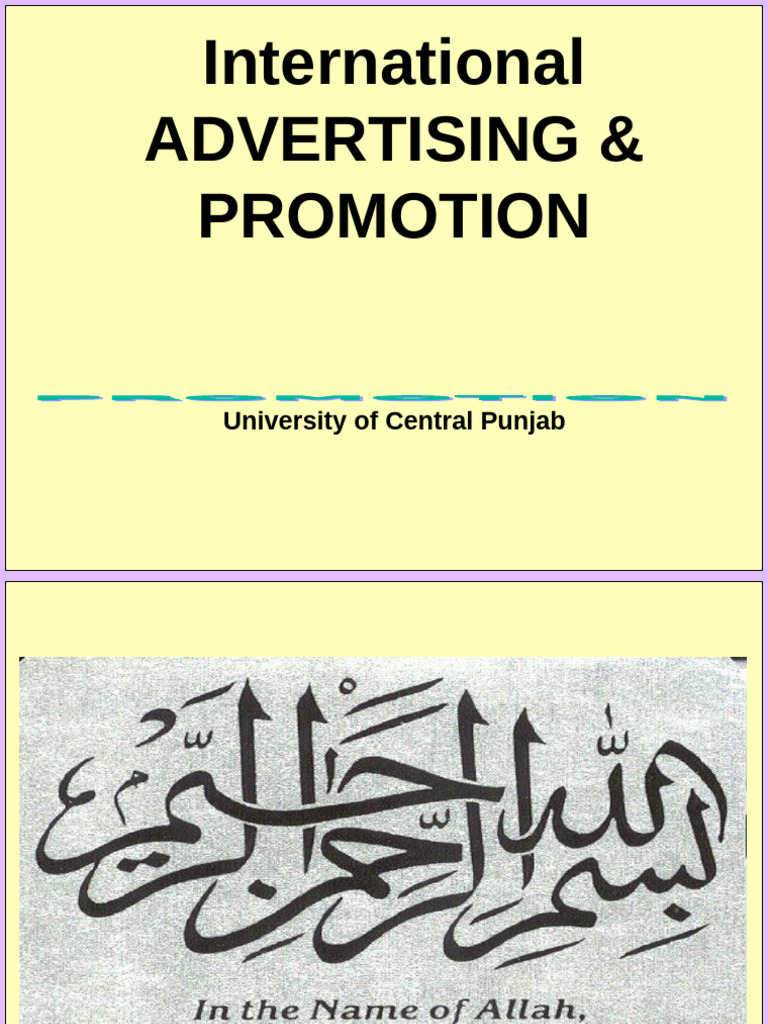 Lec 14 15 16 Adv & Prom | PDF | Marketing | Marketing Communications