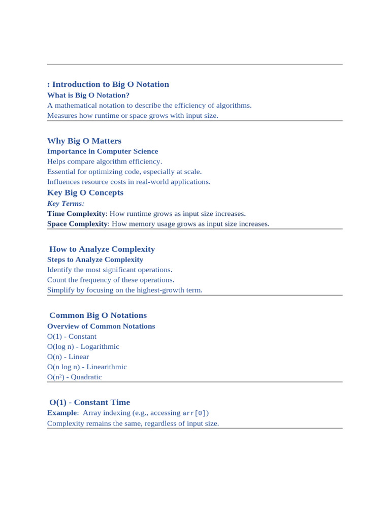 Introduction To Big O Notation | PDF | Time Complexity | Logarithm
