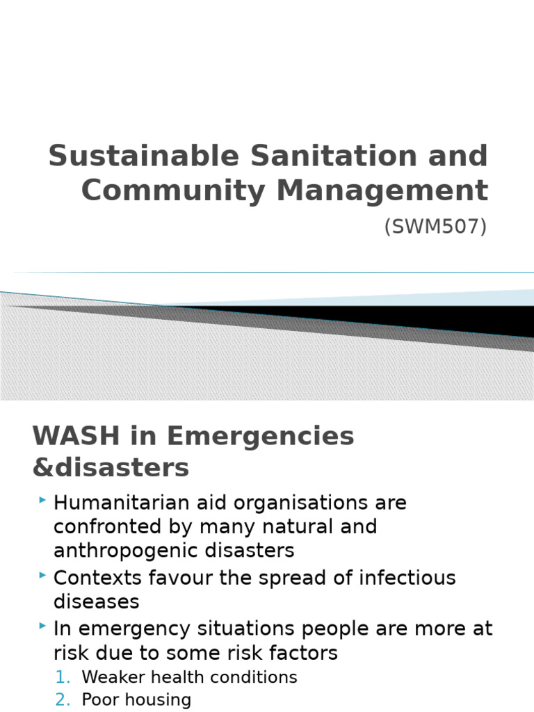 Emergency WASH Strategies Guide | PDF | Wash | Sanitation