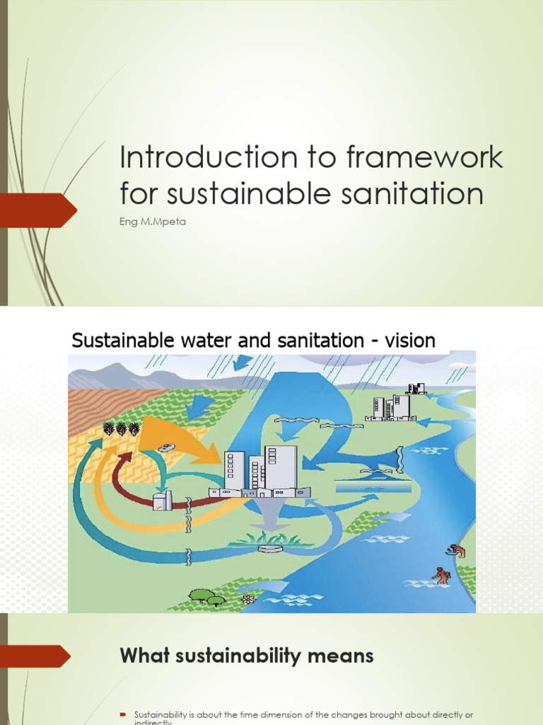 Introduction To Framework For Sustainable Sanitation | PDF | Sanitation | Latrine