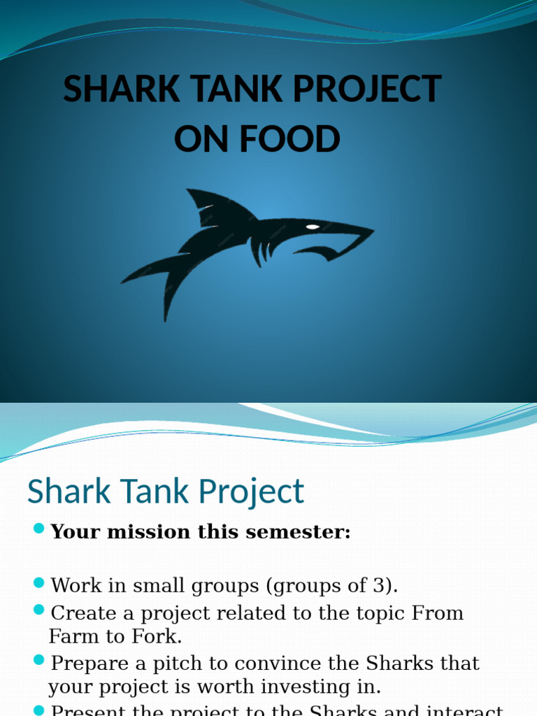 Shark Tank Project Instructions | PDF