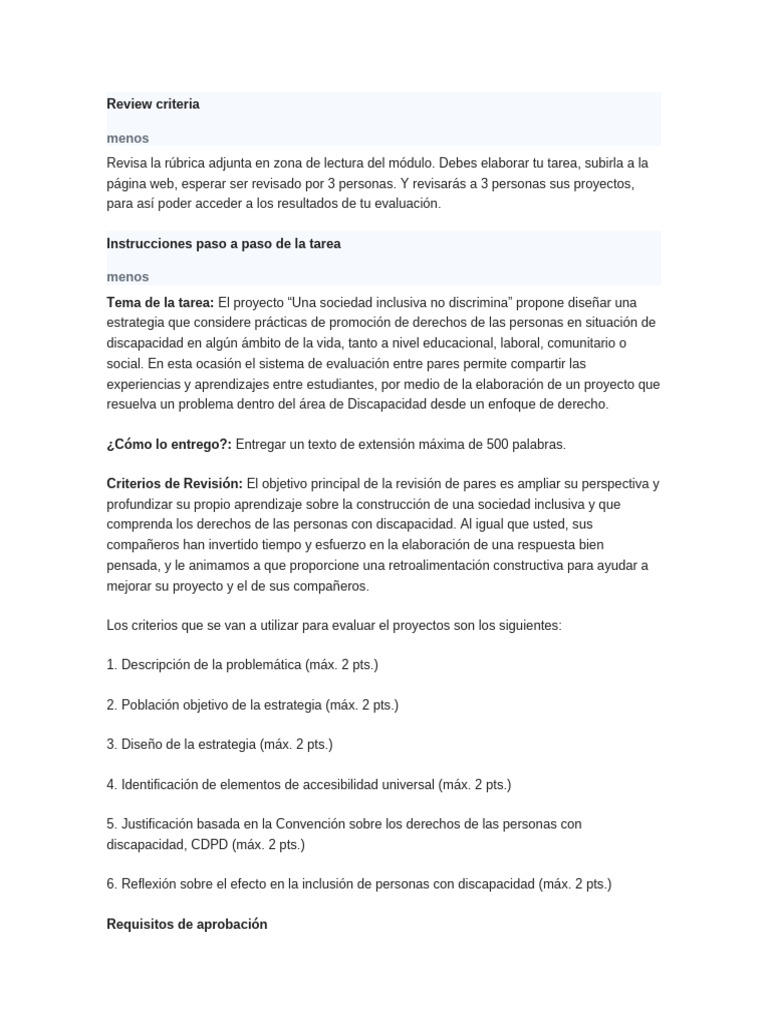 UNA SOCIEDAD INCLUSIVA NO DISCRIMINA Proyecto Falta Terminar | PDF ...