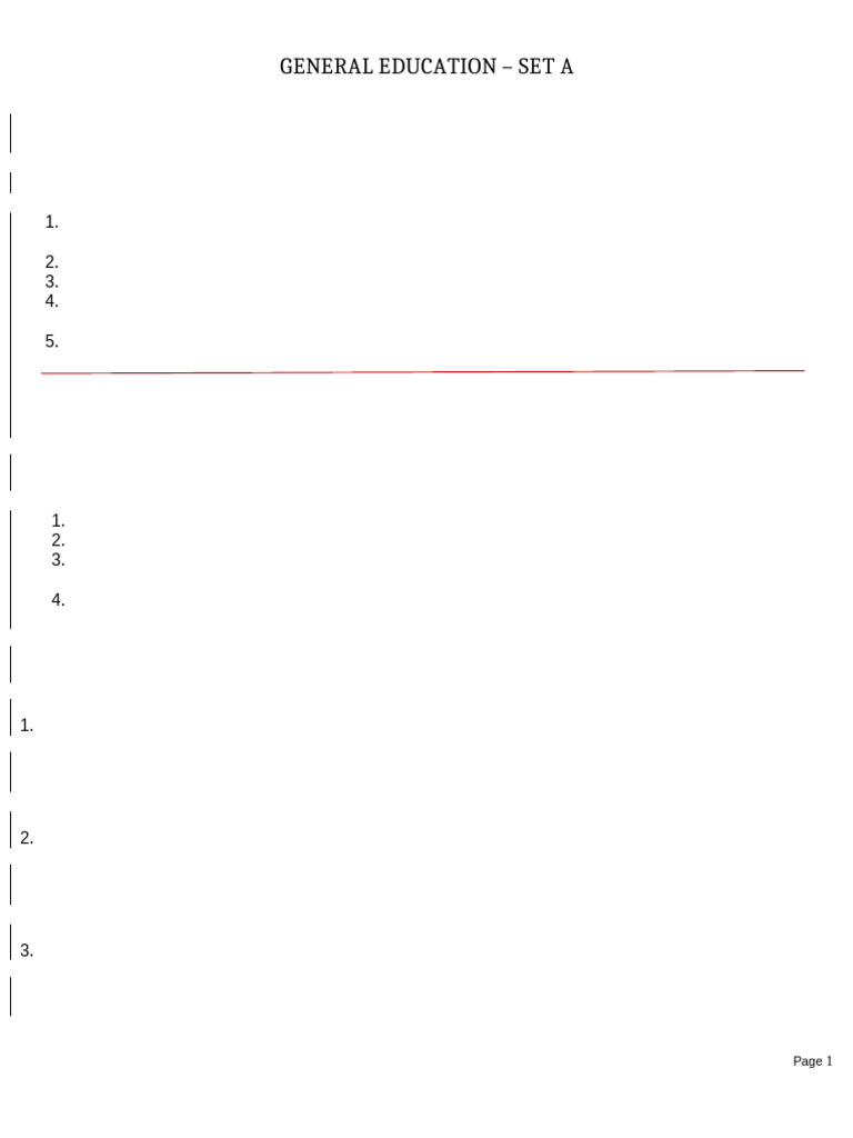 Let Gen Ed (W Answer Key) | PDF