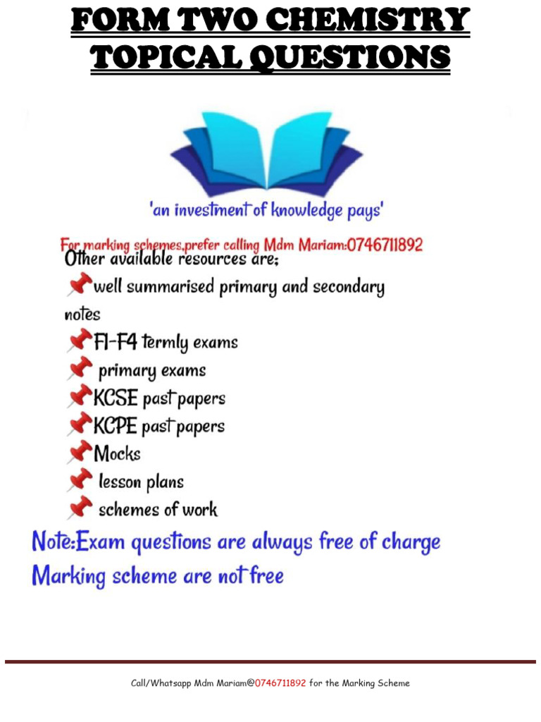 F2 Chem TQ-1 | PDF | Chemical Elements | Chemical Compounds