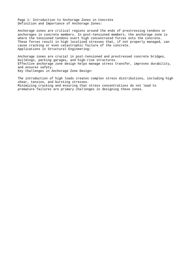 Anchorage Zone Design Page 1 | PDF | Home & Garden | Art