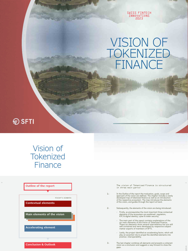 SFTI Vision For Tokenised Finance 1705823585 | PDF | Cryptocurrency ...