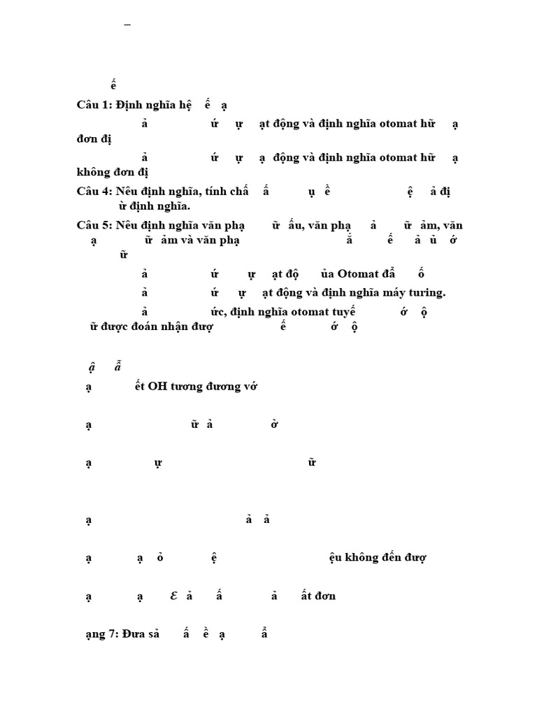 Tổng Hợp Lý Thuyết + Btap Mẫu | PDF