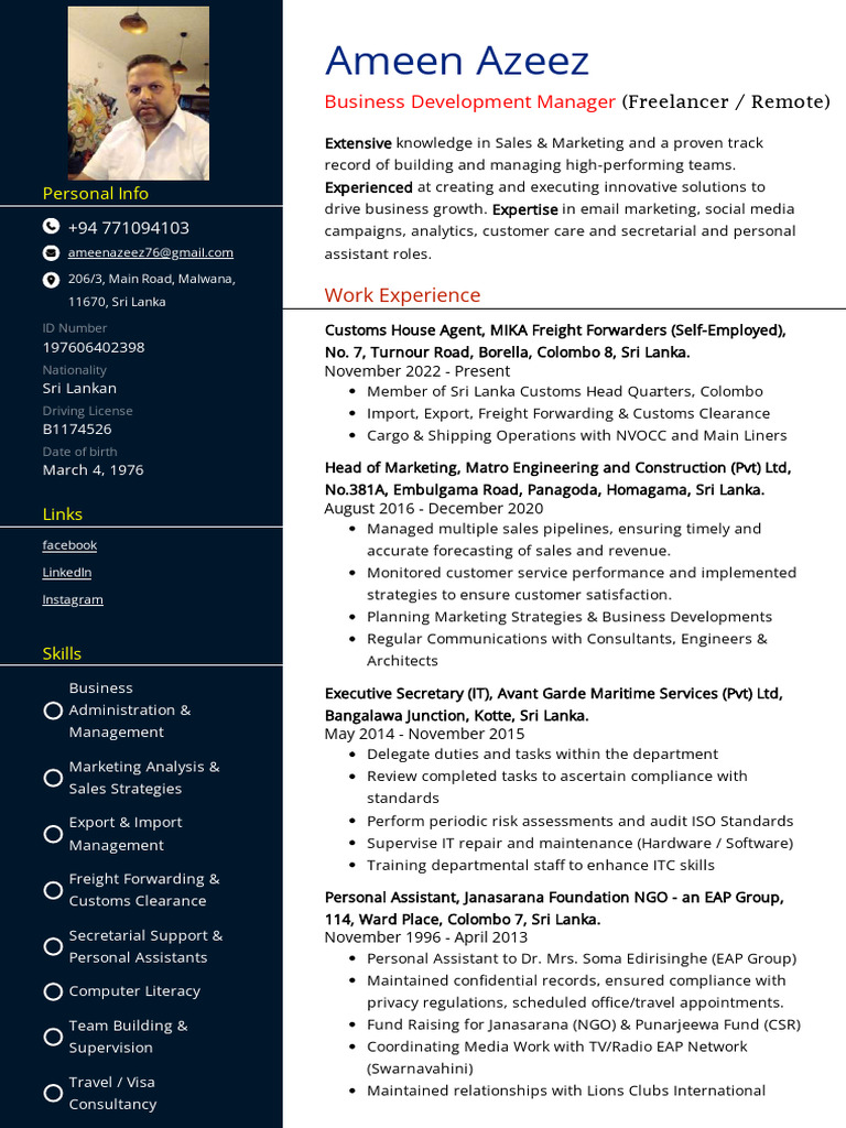 Ameen Azeez CV (Freelancer) | PDF