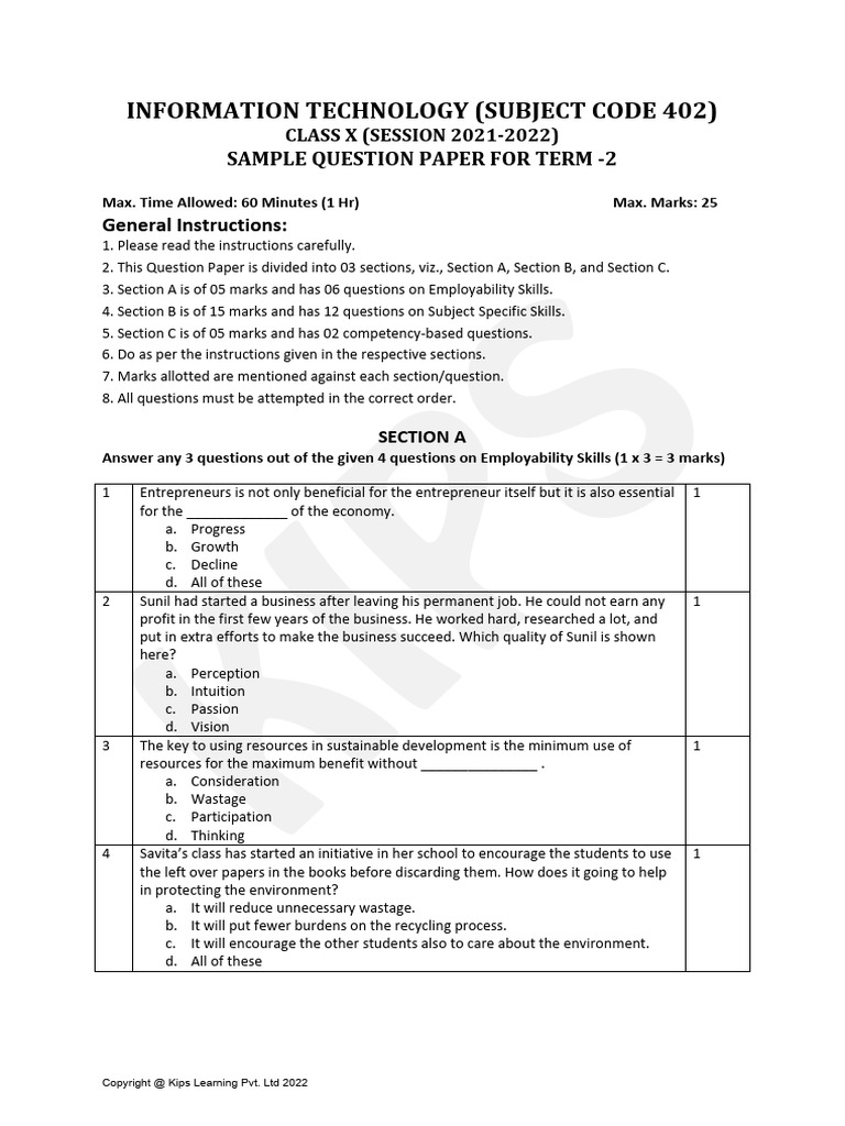 SQP It-402 CL X Term2 Set1 | PDF | Databases | Client–Server Model