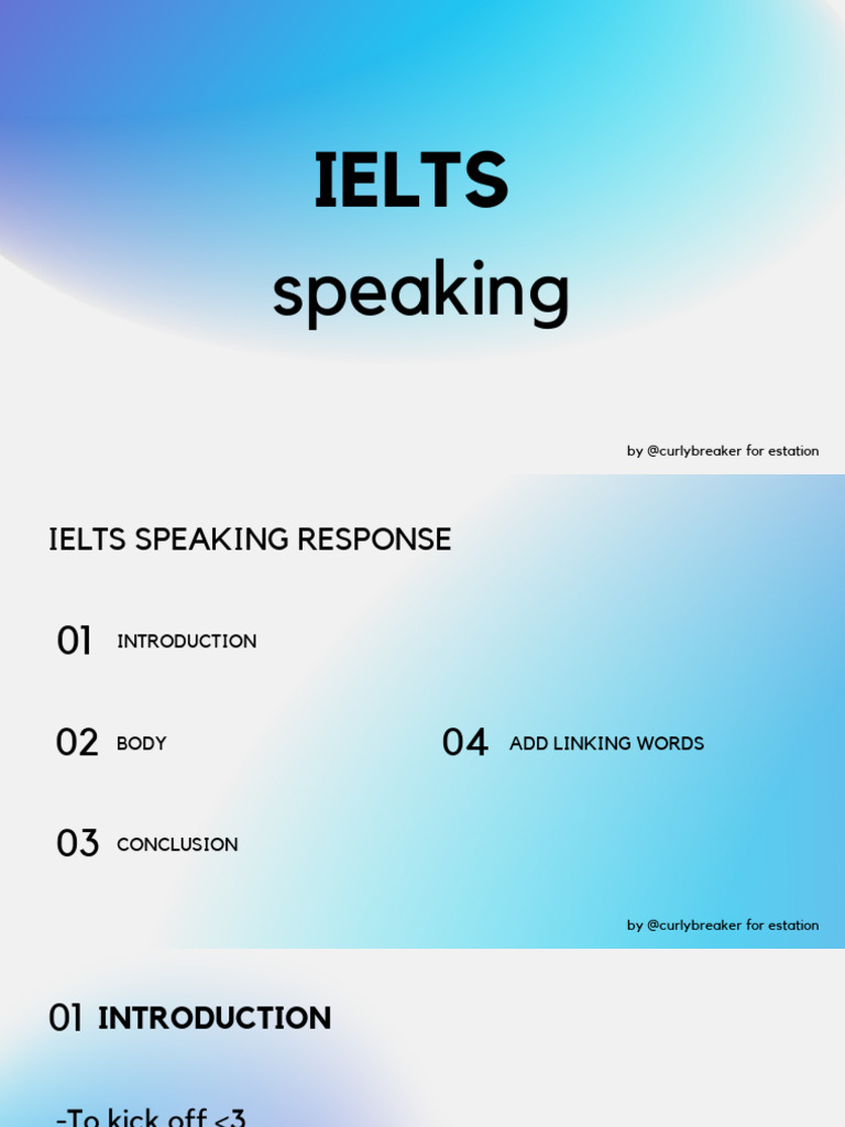 IELTS Speaking Response Guide | PDF | Language Arts & Discipline