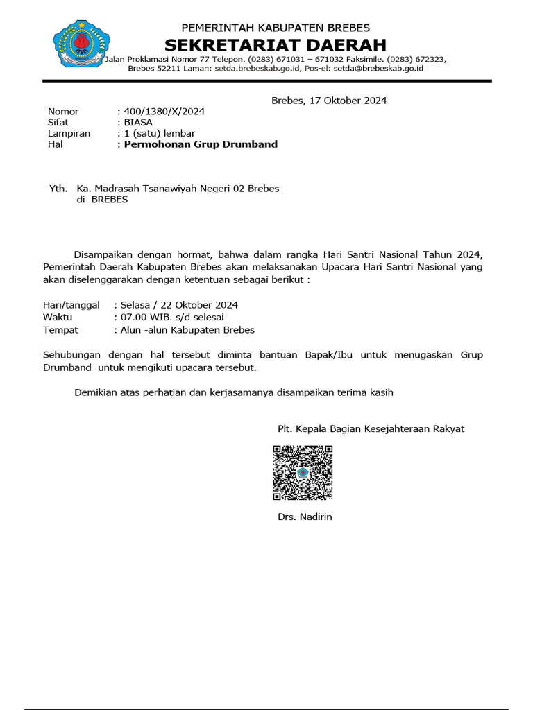 Permohonan Drum Band | PDF