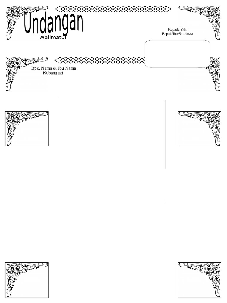 Frame Undangan Diamond | PDF