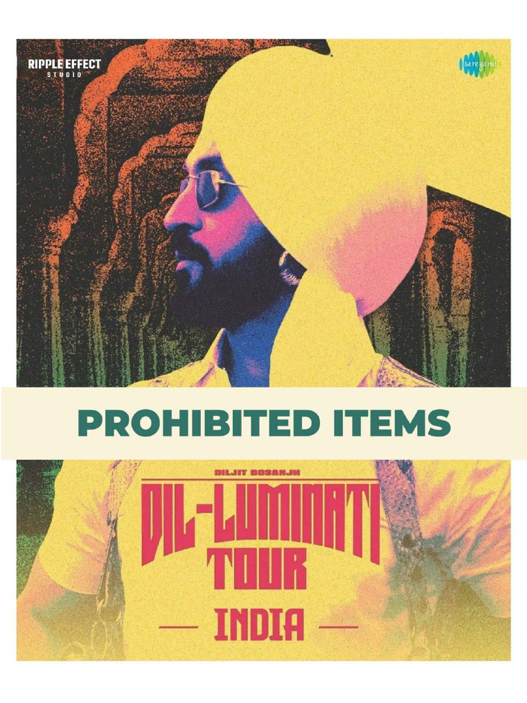 Prohibited Items Dil-Luminati 2024 Delhi | PDF | Electronic Cigarette ...