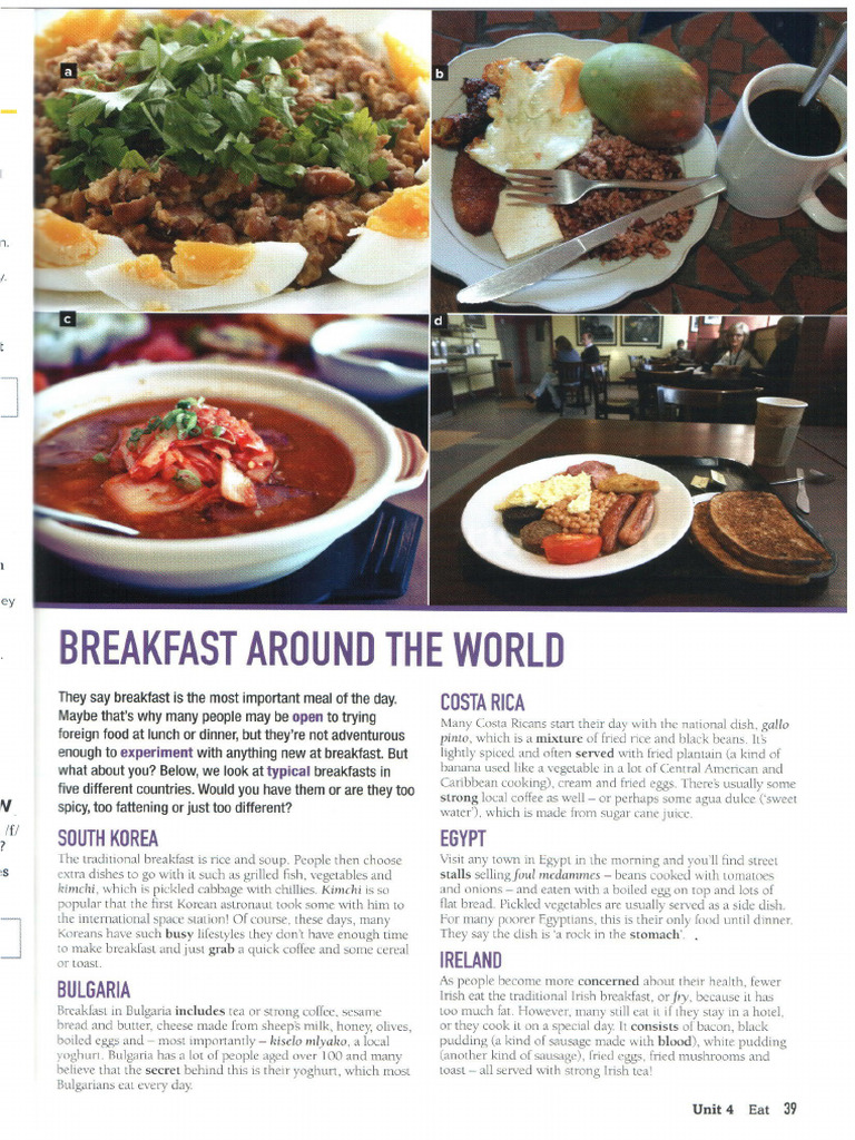 Breakfast Around The World | PDF