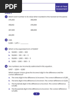 6th Grade Math EOG Practice Test | PDF | Area