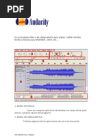 Breve Descripción de Los Elementos Básicos de Audacity | PDF | Programa de computadora ...