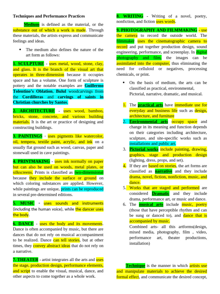 Cpar-reviewer | PDF | Printmaking | Paintings