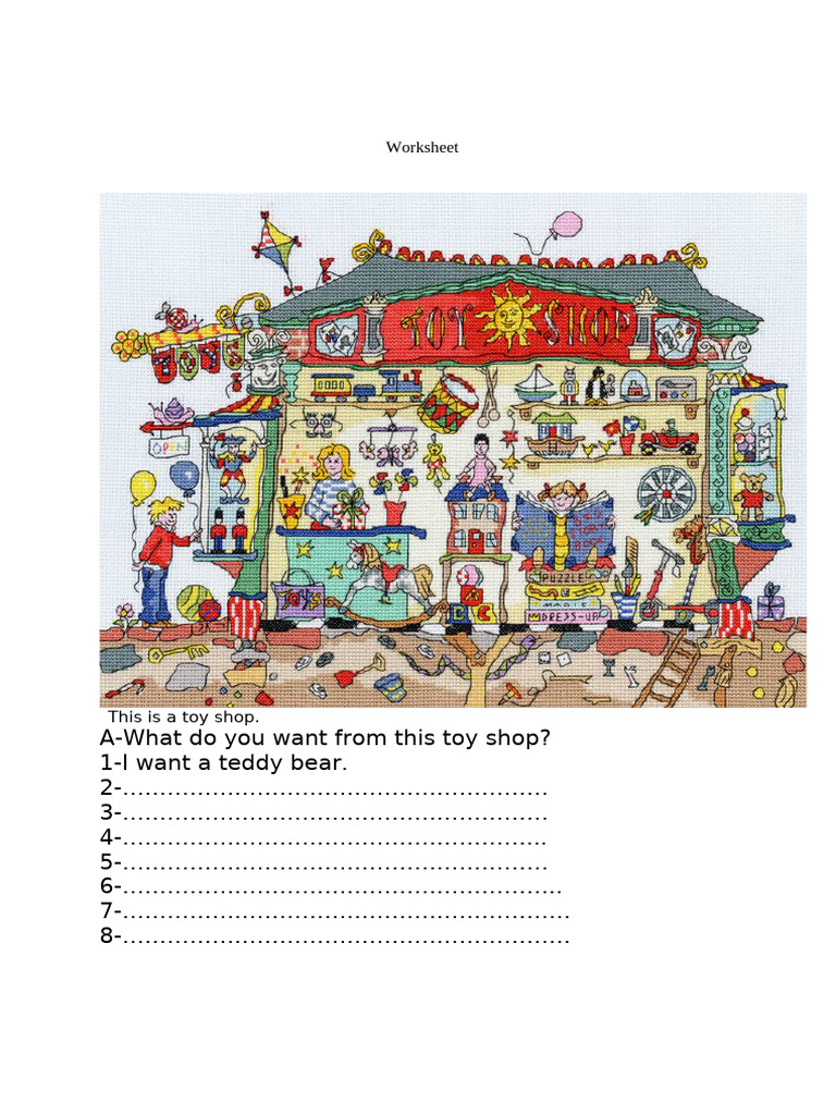 Birthday Toy Shop Worksheet | PDF | Games & Activities | History