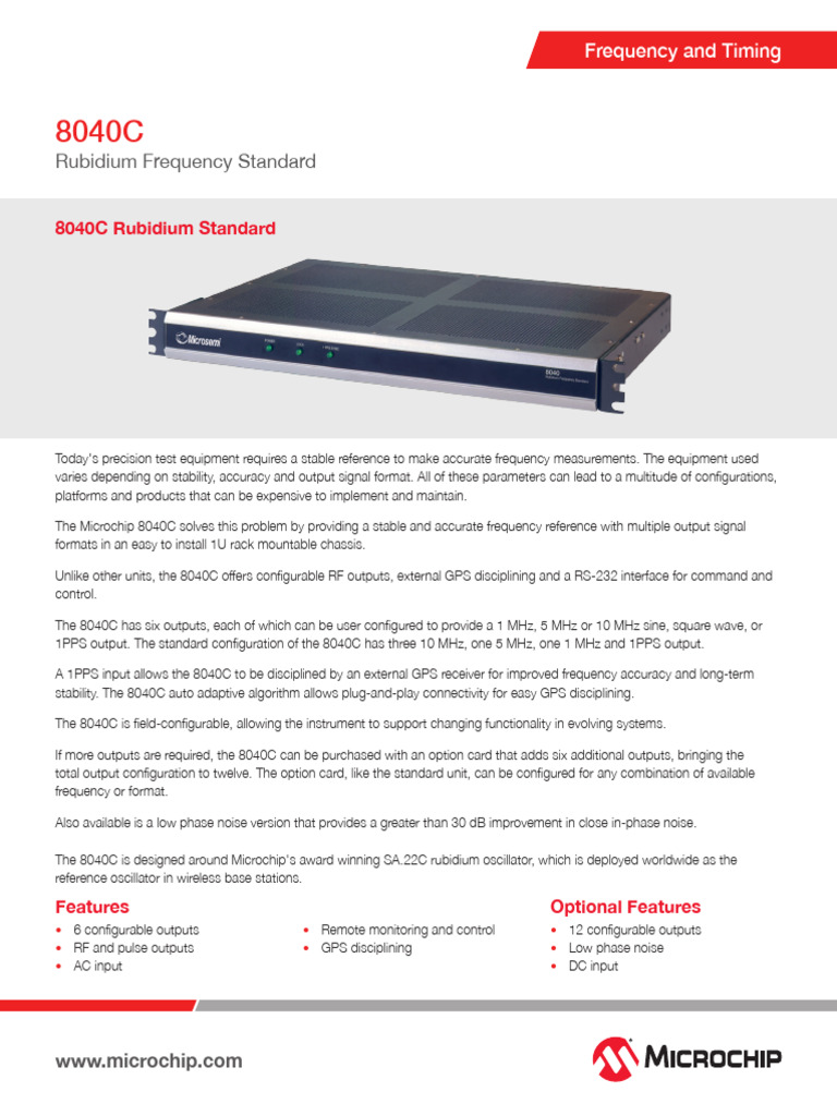 Microchip 8040c Datasheet 396-08040-000 A1 | PDF | Global Positioning ...