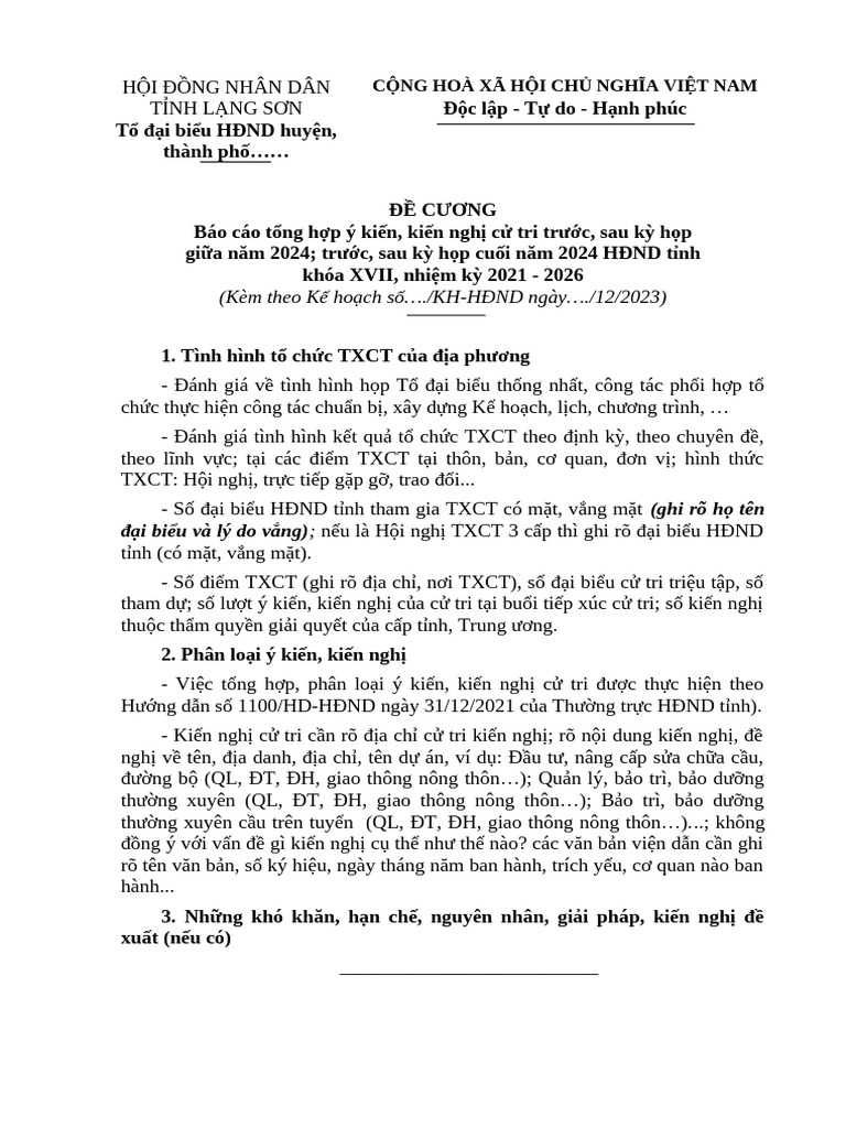 de Cuong Bao Cao TXCT | PDF