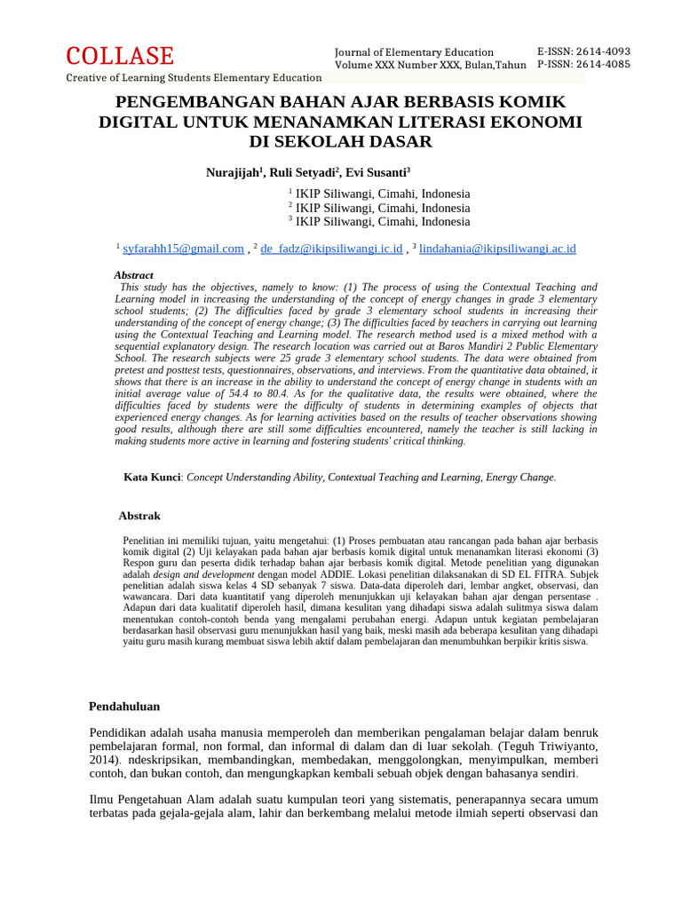 Author-Guidelines-Collase-2023 INDO | PDF | Karier & Perkembangan ...