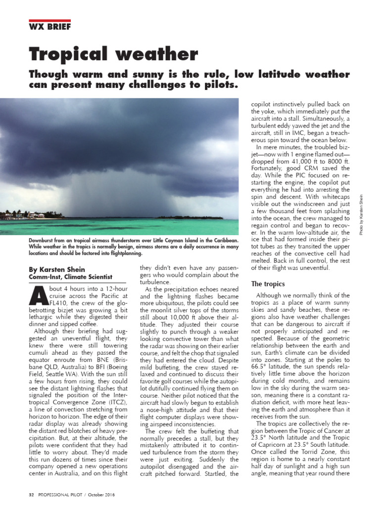 Tropical WX | PDF | Atmospheric Circulation | Troposphere