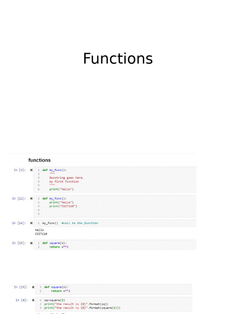 Functions | PDF