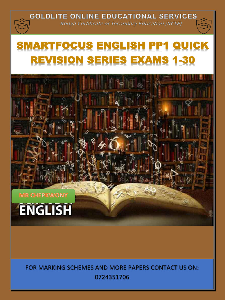 Eng Pp1 Quick Revision Series Exams | PDF