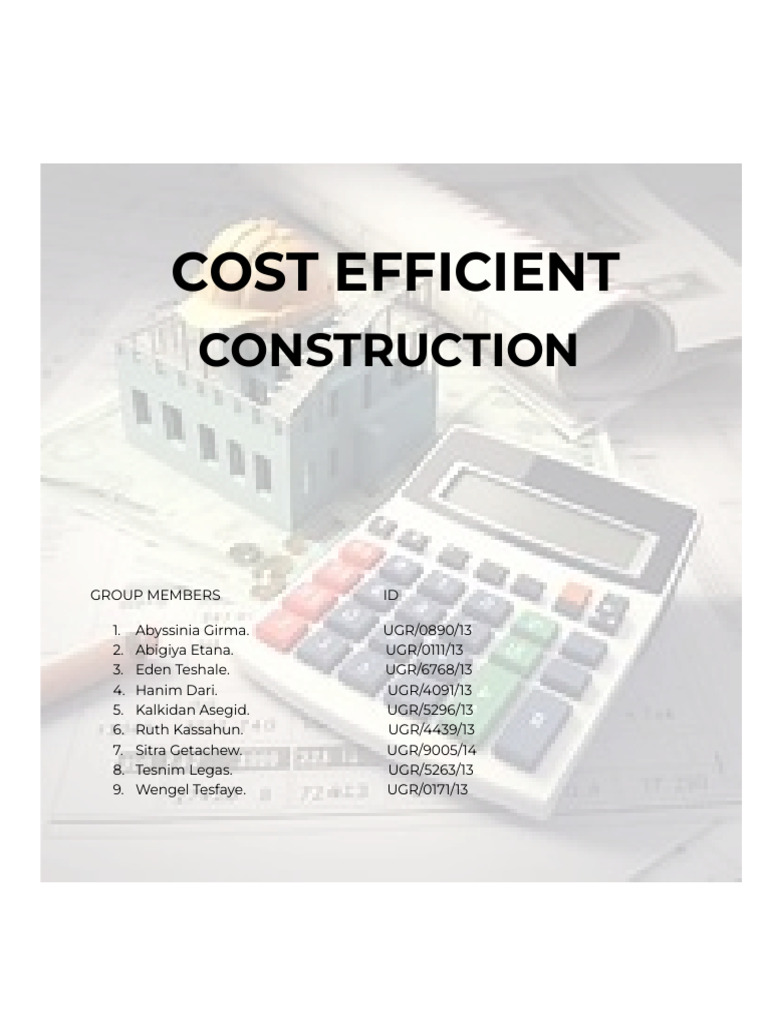 Cost Efficeient Construction | PDF | Efficient Energy Use | Infrastructure