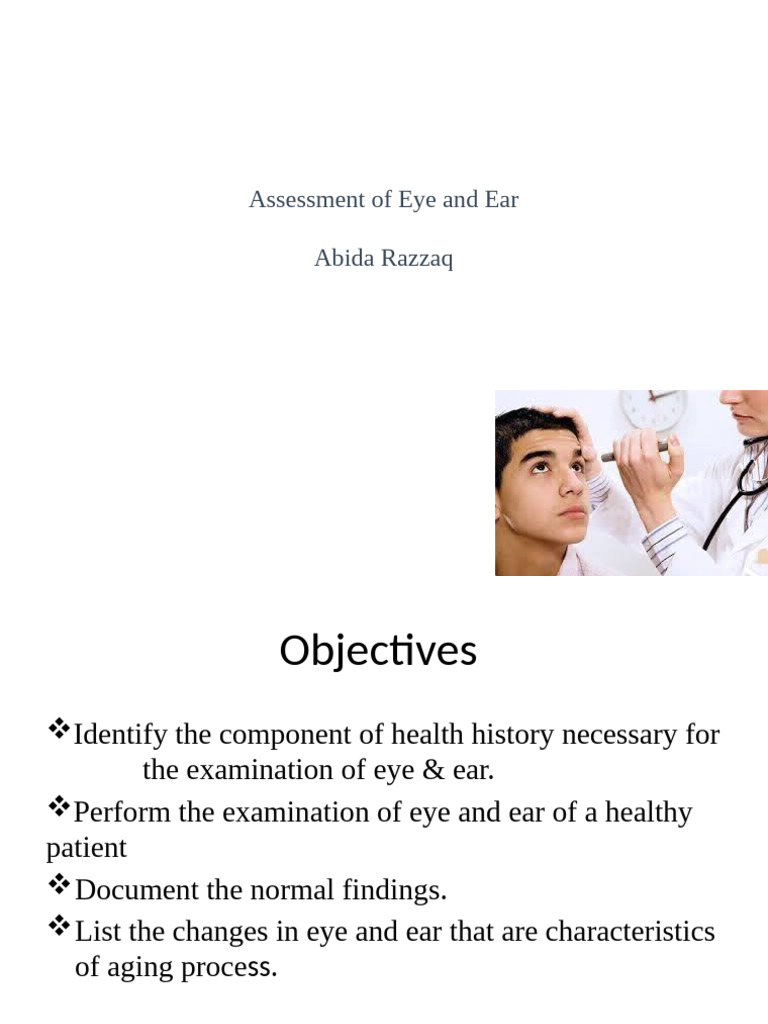 Assessment of Eye | PDF | Human Eye | Glaucoma