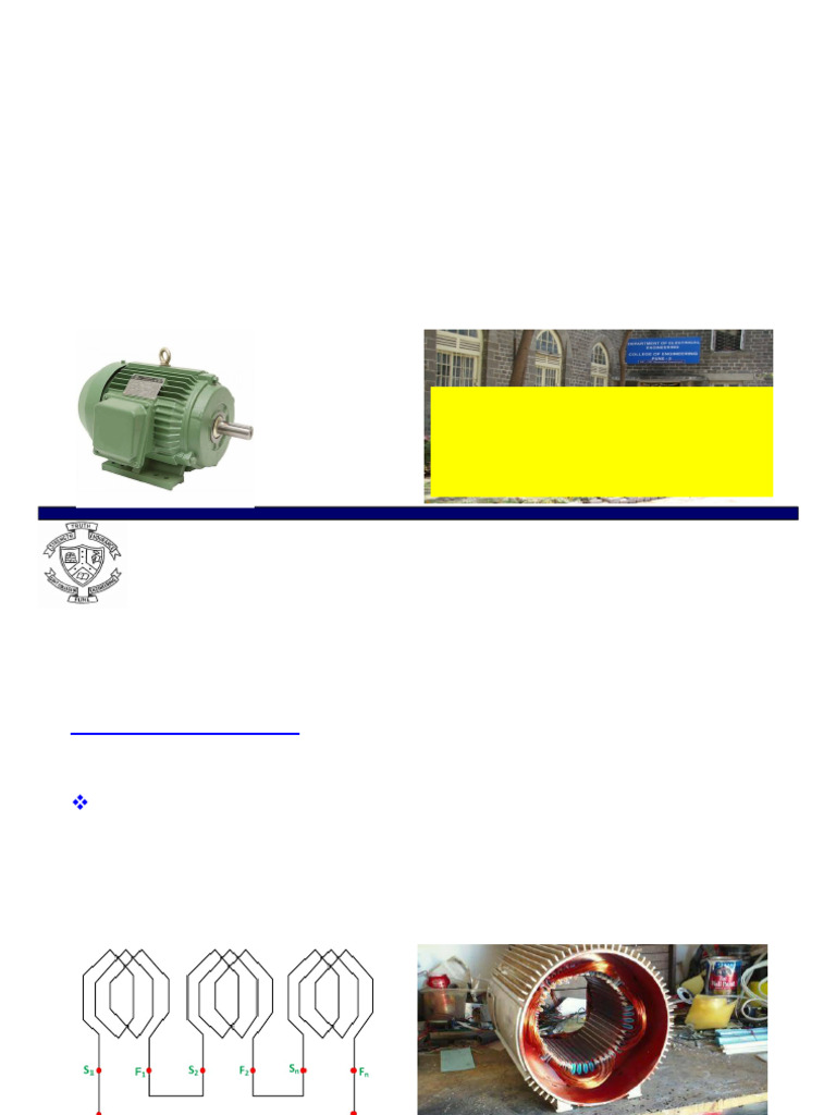 UNIT 2 - Armature Windings - Lecture 14 To 20 - Synchronous Machines ...