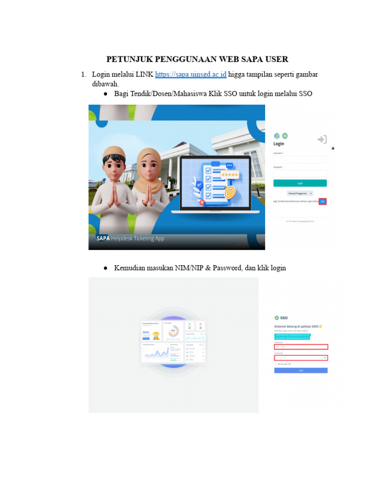Petunjuk Penggunaan Web Sapa User | PDF | Bisnis | Pengelolaan Keuangan ...