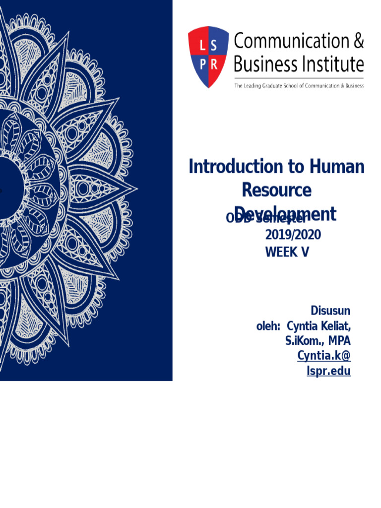Intro To HRD Week 5 | PDF