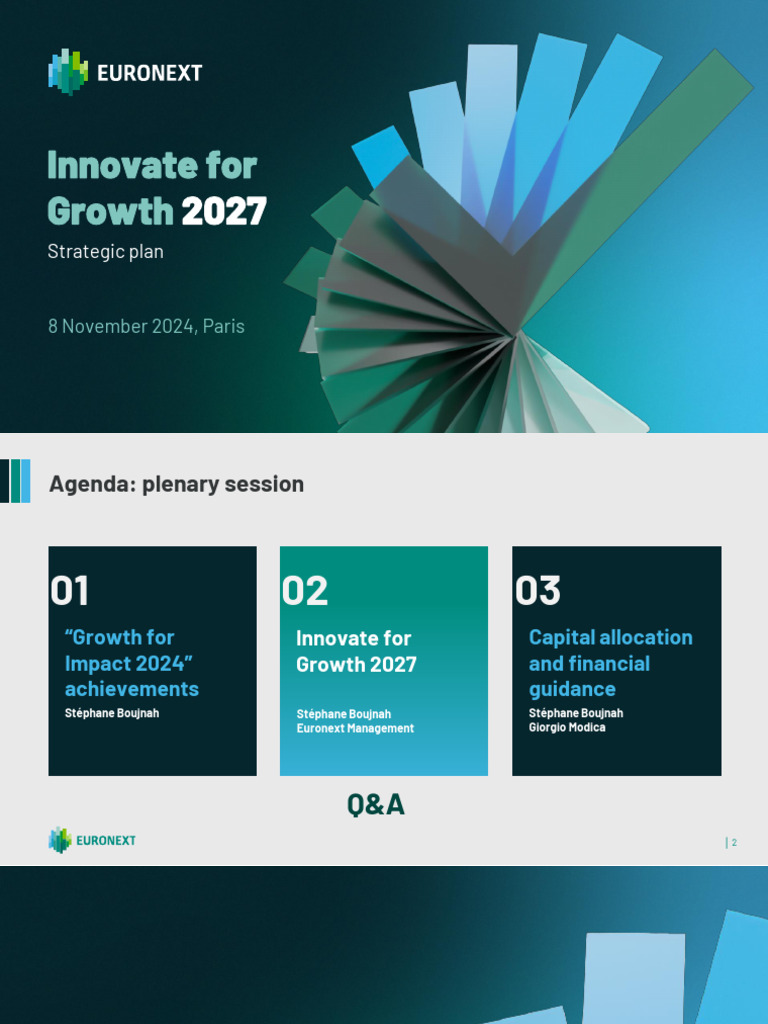 Euronext - Investor Day Presentation Slides | PDF | Securities (Finance) | Derivative (Finance)