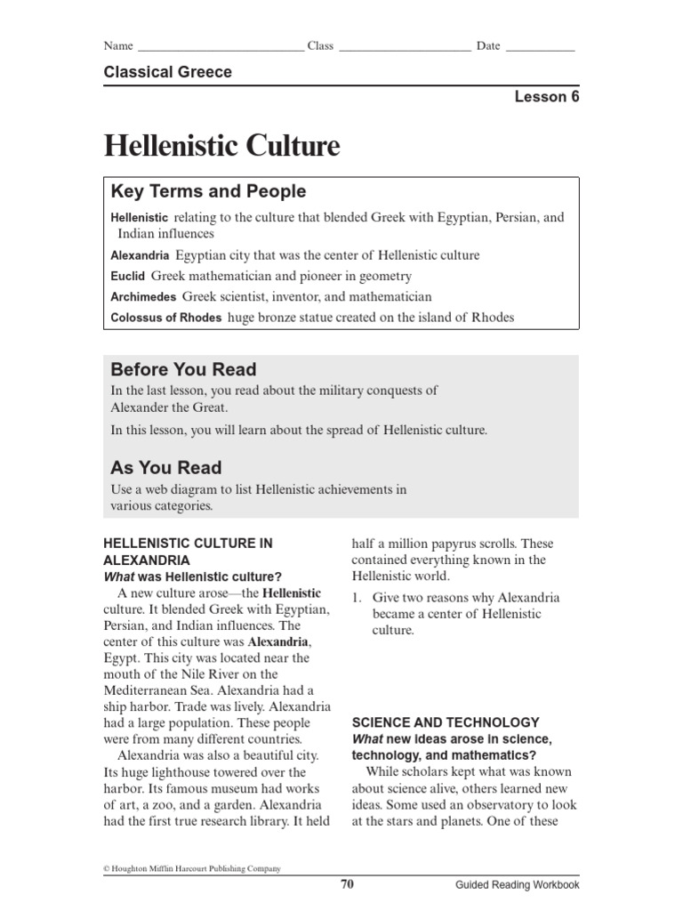 Alexandria: Hub of Hellenistic Culture | PDF | Hellenistic Period ...