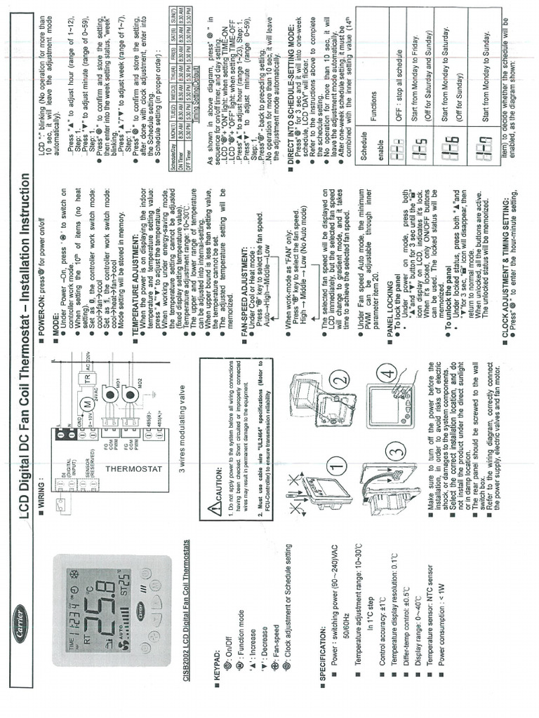 LCD Digital DC FCU Thermostat Installation Instruction - RevD (090718 ...
