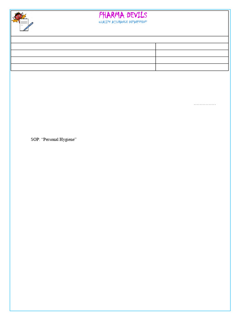 Contamination Control SOP for QA | PDF | Quality Assurance | Hygiene
