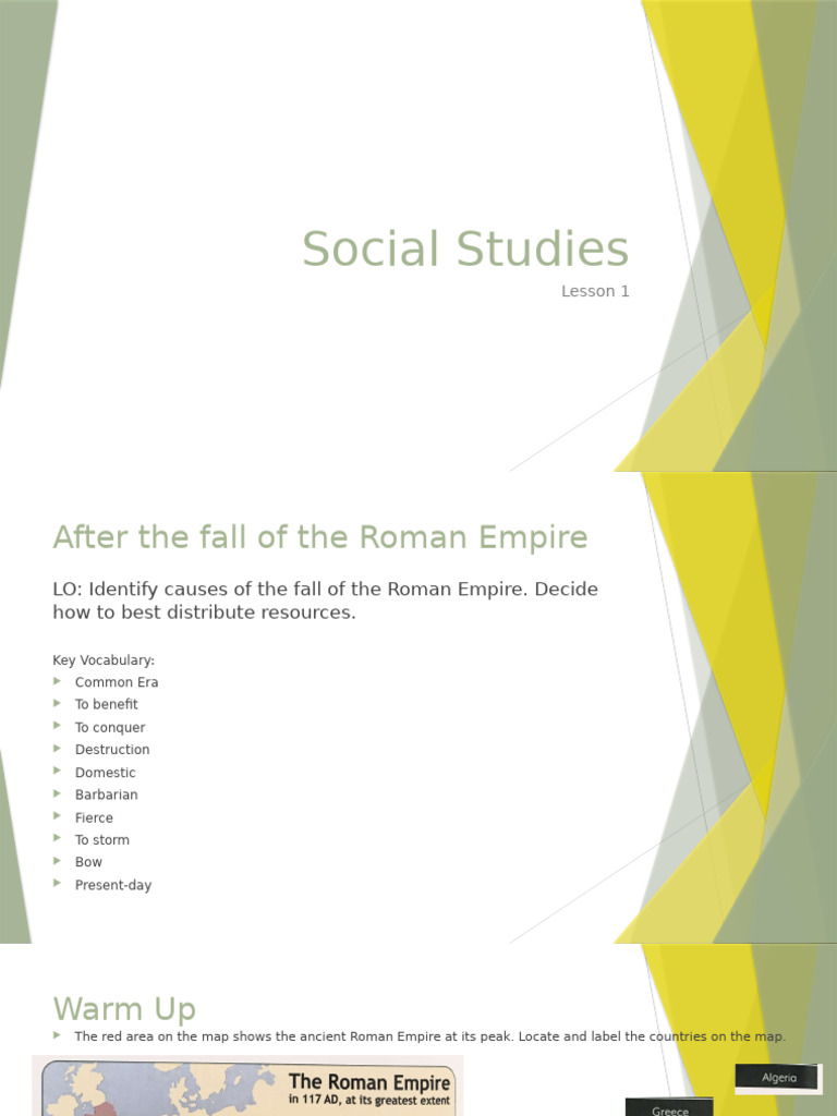 Lesson 1 After The Fall of The Roman Empire | PDF | Politics | History