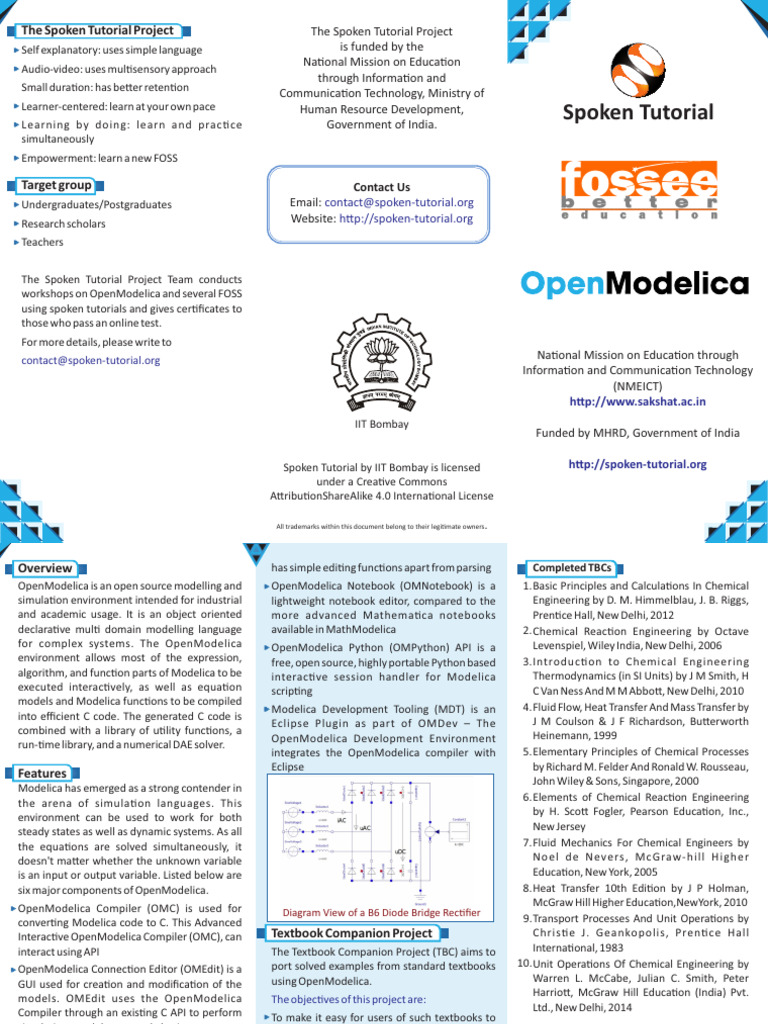 OpenModelica Brochure English | PDF | Software Engineering | Computer Programming