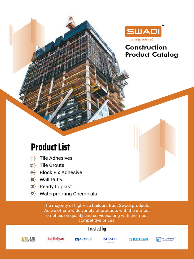 SWADI - Construction Product | PDF | Concrete | Tile