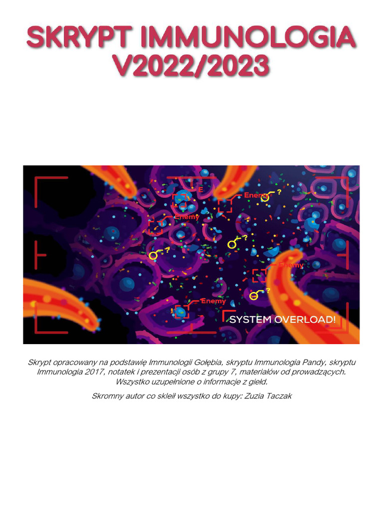 Skrypt Immunologia | PDF