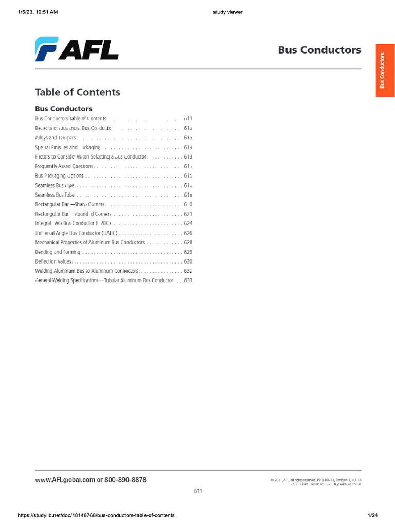 Bus Conductors Table of Contents | PDF