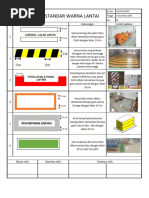 Standar Warna Demarkasi Lantai Pabrik | PDF