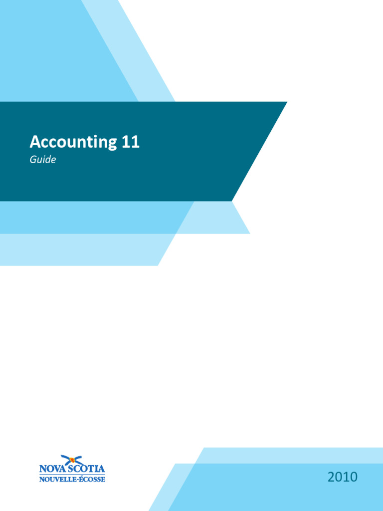 Accounting 11 Guide (2010) | PDF | Balance Sheet | Debits And Credits