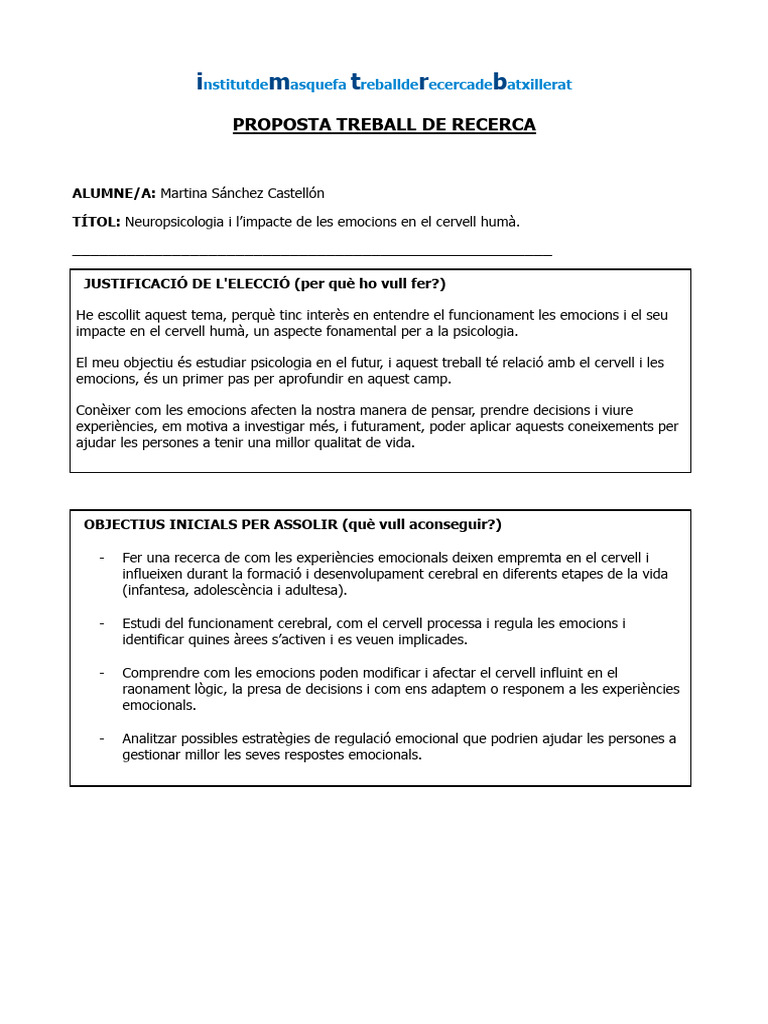 Proposta TDR, Martina | PDF