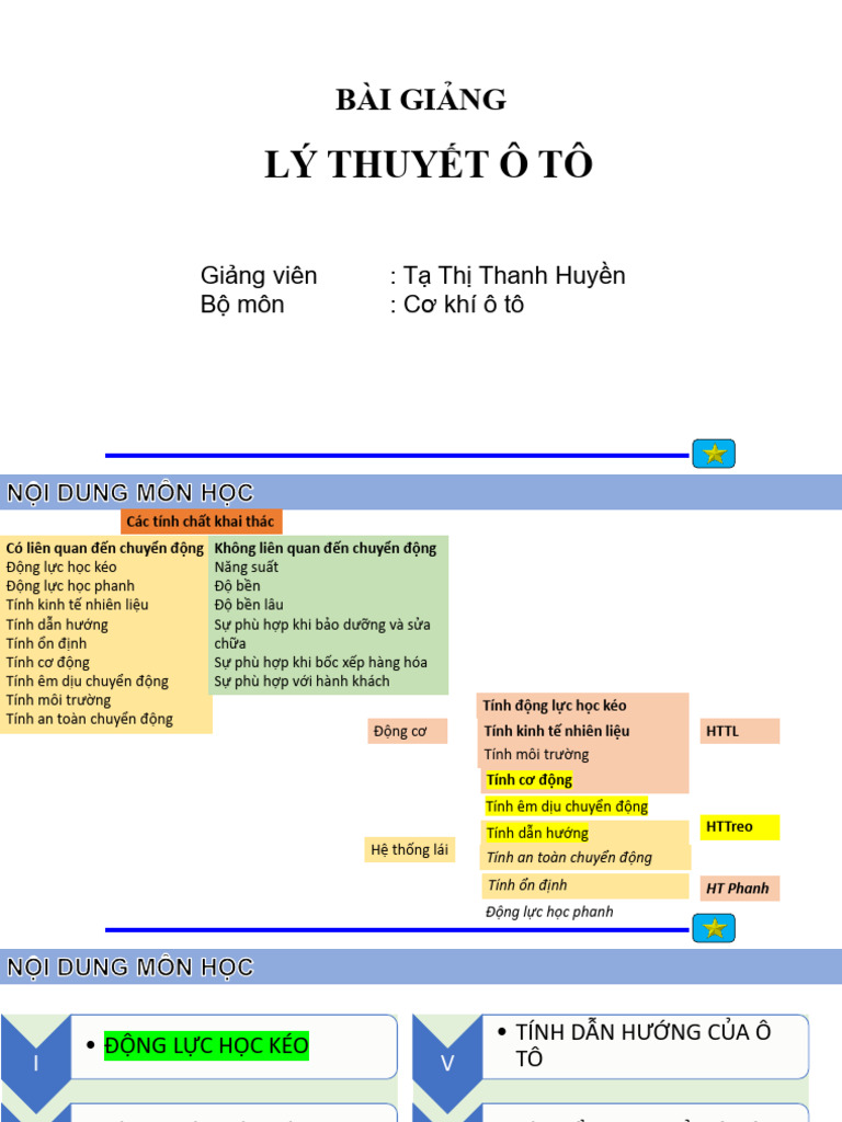 Bài Giảng LTOT- Động Lực Học Kéo | PDF