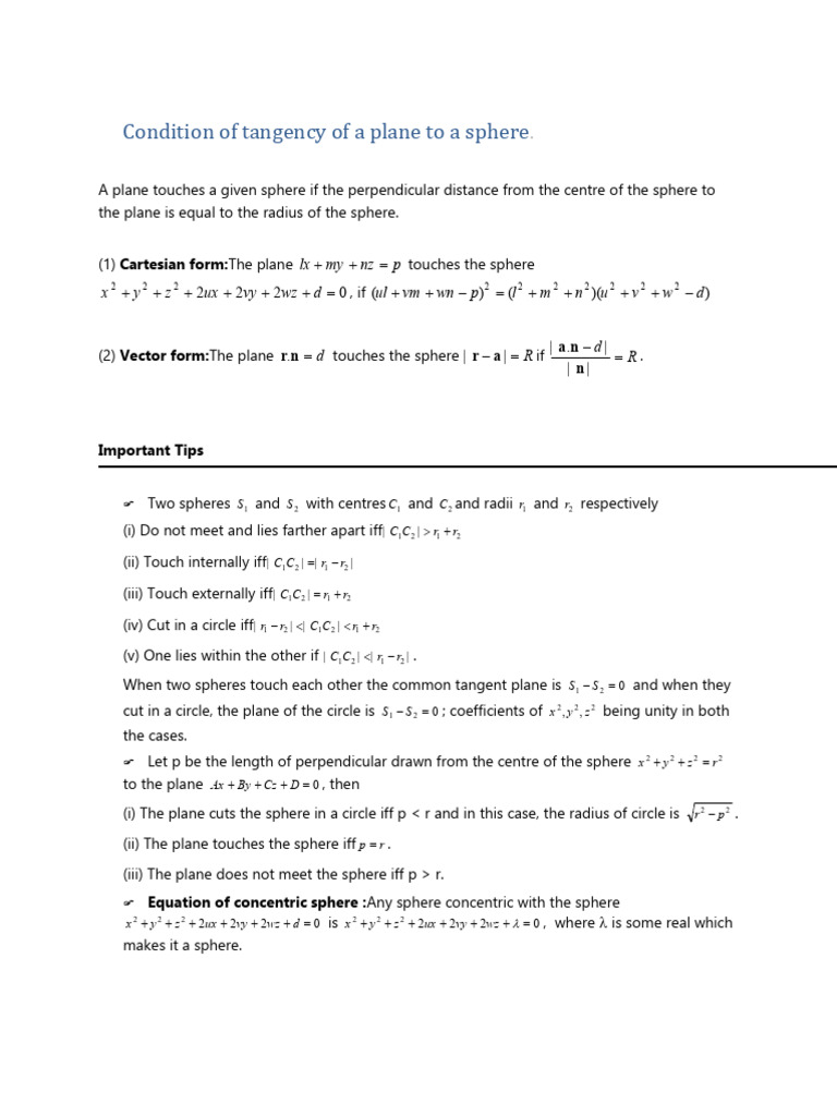 33 - JEE - Maths - Coordinate Geometry - Condition of Tangency of A ...